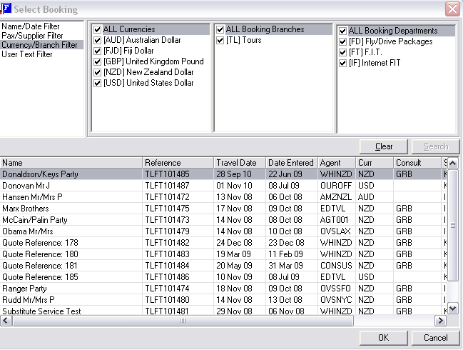 Working with Bookings