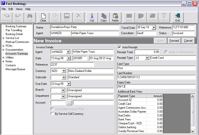 Automatic Receipting