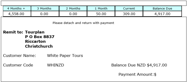 Agent (Debtor) Statement